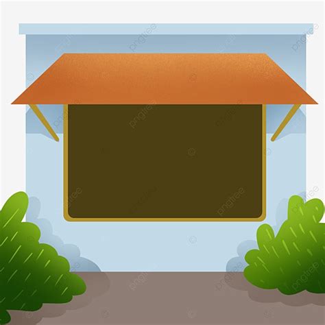 Window Border Small Building Scene Border Cartoon Border PNG Transparent Clipart Image And