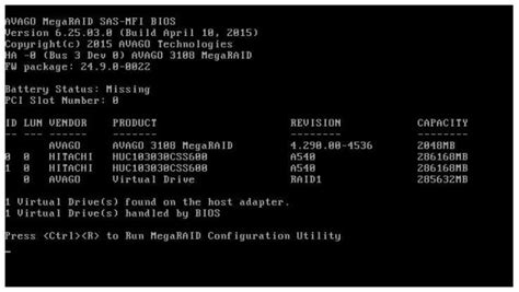 نحوه پیکربندی و تنظیمات رید کنترلر Avago 3108 Sas طراحان شبکه آرکا
