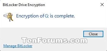 Turn On Or Off BitLocker For Fixed Data Drives In Windows Tutorials