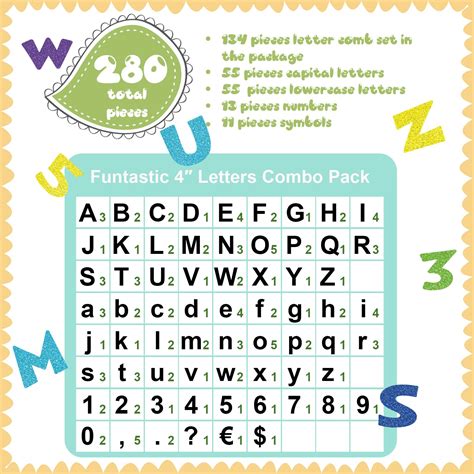 Tenare 134 Pieces 5 Inch Bulletin Board Letters Alphabet