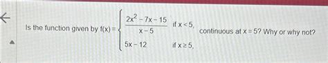 Solved Is The Function Given By