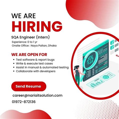 🔹 hiring sqa engineer intern 🔹 we are looking for a highly motivated