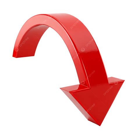 빨간색 곡선 화살표 Png