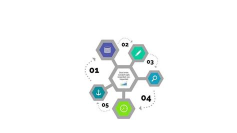 Graphic Of Hexagonal Structure With Numbers Powerpoint Template Free Download Pikbest