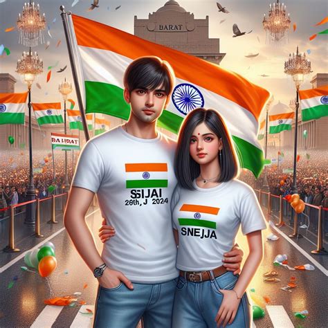 Trending Republic Day Animation Character Photo Editing Couple Using Ai