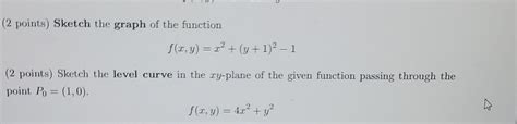 Solved 2 Points Sketch The Graph Of The Function