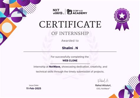 Nxtwave Nxtwave Internship Webdevelopment Hardworkpaysoff