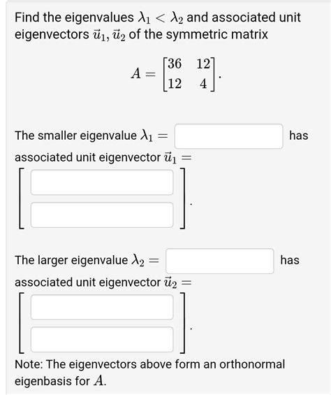 Solved Find The Eigenvalues λ1