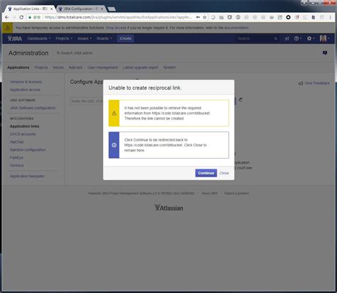 How To Create Application Link Betwwen Bitbucketj