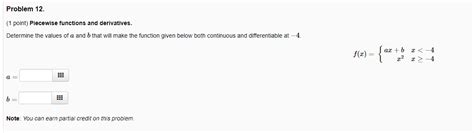 Solved Problem Point Piecewise Functions And Chegg
