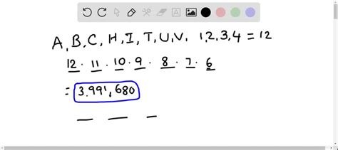 passwords given the characters a b c h i t u v 1 2 3 and 4