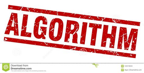 Algorithm Stamp Stock Vector Illustration Of Vintage 122416544
