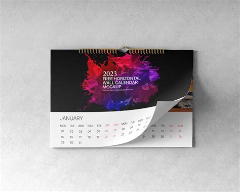 Digital Calendar Mockup At Melva Duran Blog