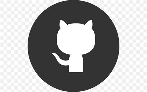 Social Media Github Logo Png 512x512px Social Media Black Black And White Carnivoran Cat