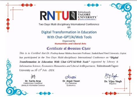 Dr Pradeep K Mishra Ph D On Linkedin Honoured To Chair The