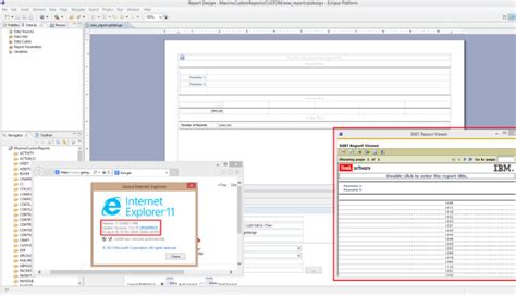 executing maximo reports using birt report viewer on ie11