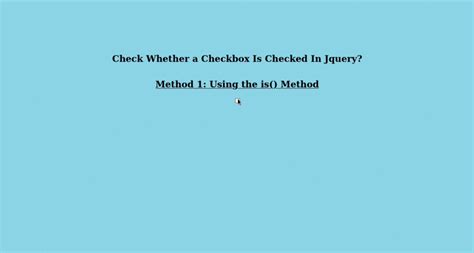 how to check if a checkbox is checked in jquery — full guide