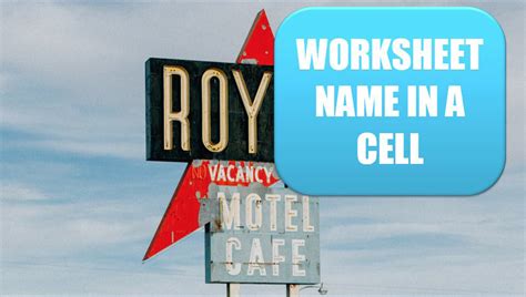 Excel 2020 Put The Worksheet Name In A Cell Excel Tips Mrexcel Publishing