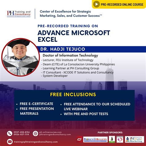 ADVANCED MICROSOFT EXCEL PH Online Courses