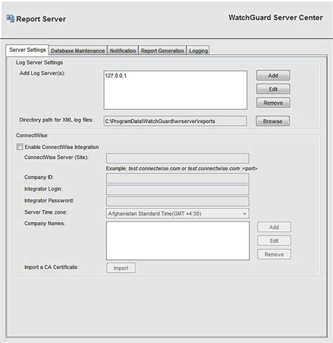 Configure Server Settings For The Report Server