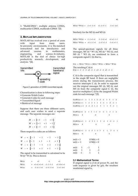 Matlab Implementation Of Multiuser Code Division Multiple Access Pdf