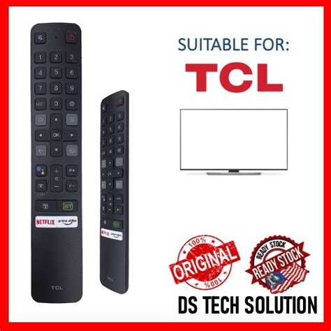 Original Tcl Android Tv Remote Control [msia Stock] Replacement With