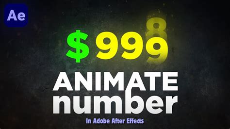 Mastering Numbers Animation In Adobe After Effects A Step By Step