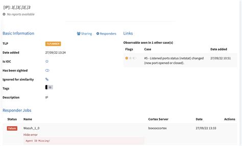 Bug Wazuh Responder Not Working · Issue 844 · Thehive Projectcortex