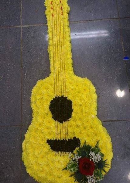 Guitar Funeral Flowers Paisley