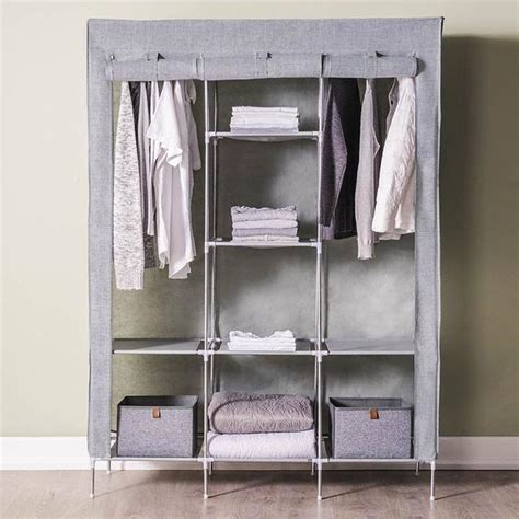 Купити Шафа гардероб тканинна на 3 полиці шафа для одягу та книг ціна 850 ₴ Prom Ua Id