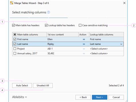 Merge Two Excel Worksheets Match And Update Data Merge Tables Wizard Help