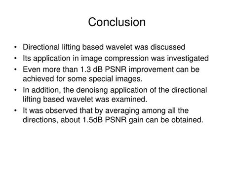 Ppt Directional Lifting Based Wavelet Transform Powerpoint Presentation Id575075