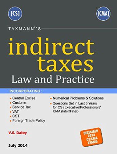 Buy Indirect Taxes Law And Practice Book Online At Low Prices In India