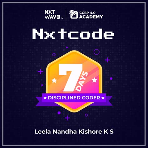 First Week Of Nxtcode