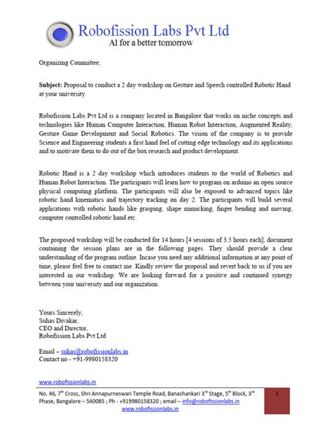 Robotic Hand Proposal Pdf Robotics Engineering