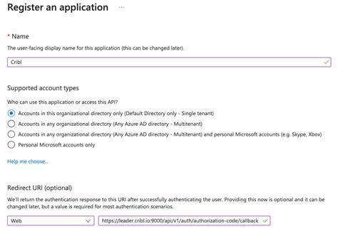 Microsoft Entra Id Openid Configuration Cribl Docs