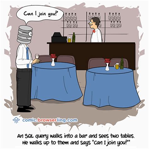 An Sql Query Walks Into A Bar And Sees Two Tables He Walks Up To Them