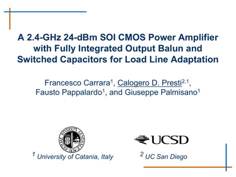 a 2 4 ghz 24 dbm soi cmos power amplifier with fully integrated