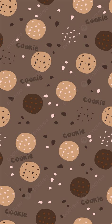Mobile Wallpaper With Cute Cartoon Of Cookie Background Wallpaper Image For Free Download Pngtree