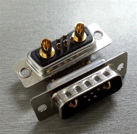 D Sub 7w2连接器conector D Sub Dsub A大功率公头混合接触连接器插头 Buy D Sub 7w2连接器