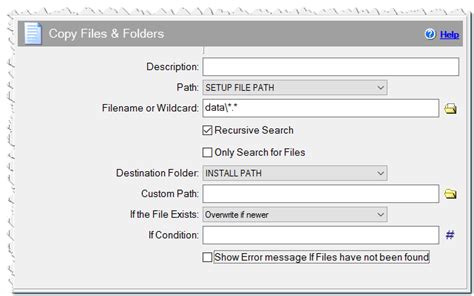 Copy Files Folders CreateInstall Installer