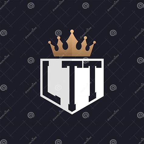 Luxury Ltt Logo With Crown Elegant Initials Ltt Letter Logo For Exclusive Brands Stock Vector