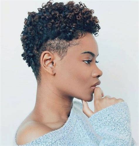 Curly Hair Side Shave Female