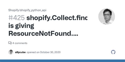 Shopifycollectfindfirst Is Giving Resourcenotfound How Can I Handle This Exception · Issue