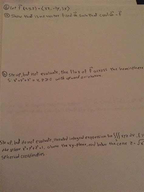 Solved Let Vector F X Y Z Xz Zy X Show That Is Chegg