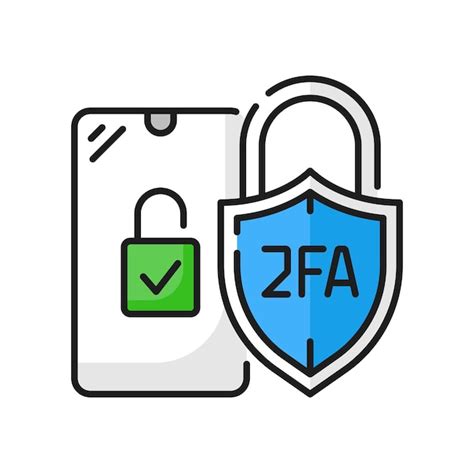 Premium Vector 2fa Two Factor Verification Icon Security Code