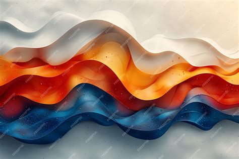Abstract Wavy Design With Vibrant Colors And Smooth Texture Premium Ai Generated Image