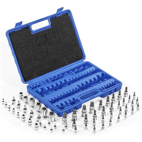 Xtremepowerus 60 Pieces Master Torx Bit Socket External Steel Socket