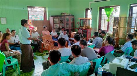 ရခိုင်ပြည်နယ် ၊ရသေ့တောင်မြို့၌ ဗိုလ်ချုပ်အောင်မျိုးထွန်း၊ဗျူဟာမှူး၊မစဖအဖွဲ့ဝင်များ နှင့် ဌာနဆိုင