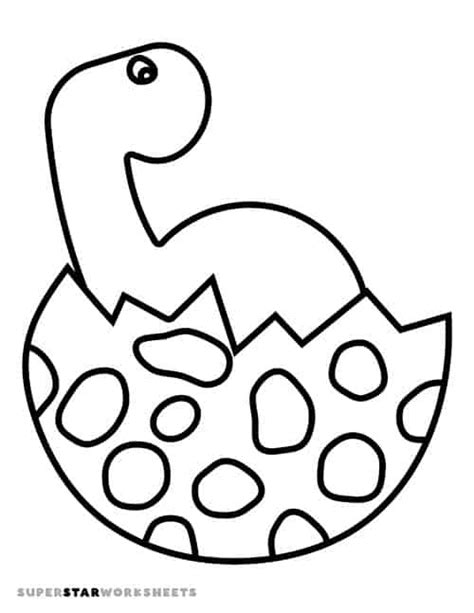 Free Printable Dinosaur Eggs Coloring Pages 2025